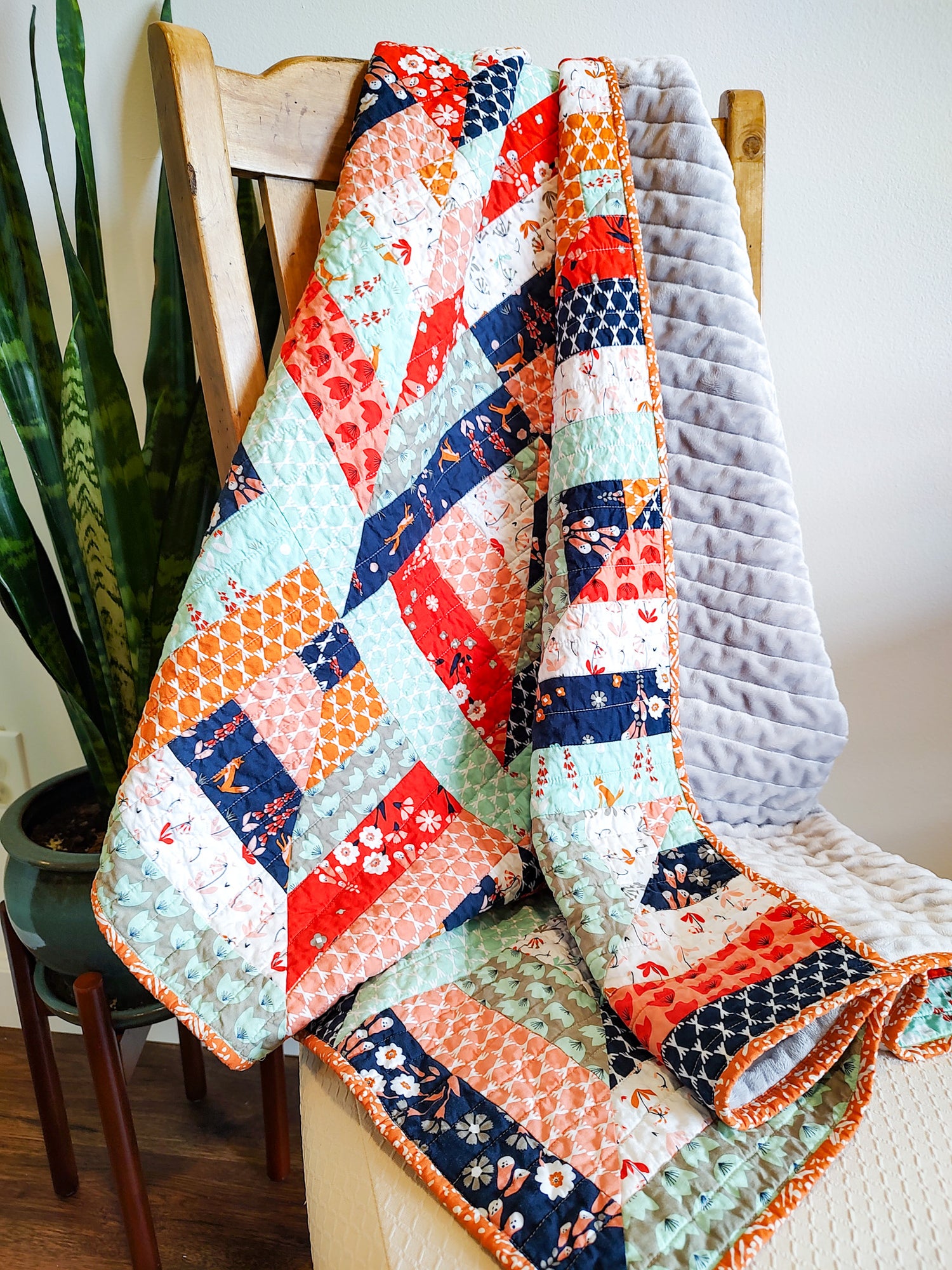 Foxglove baby quilt – The June Thimble